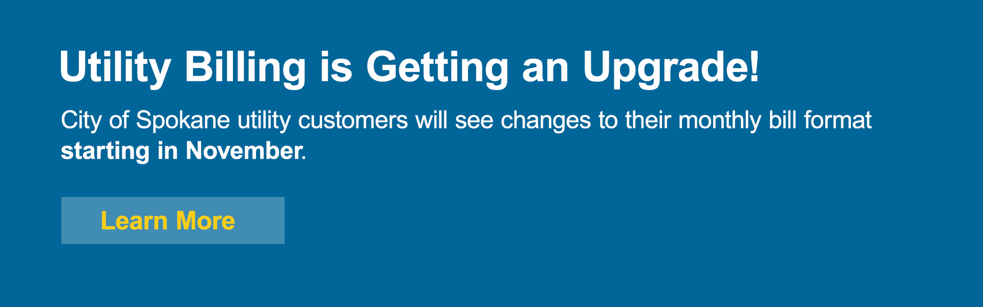 My Spokane eBill Inserts - City of Spokane, Washington