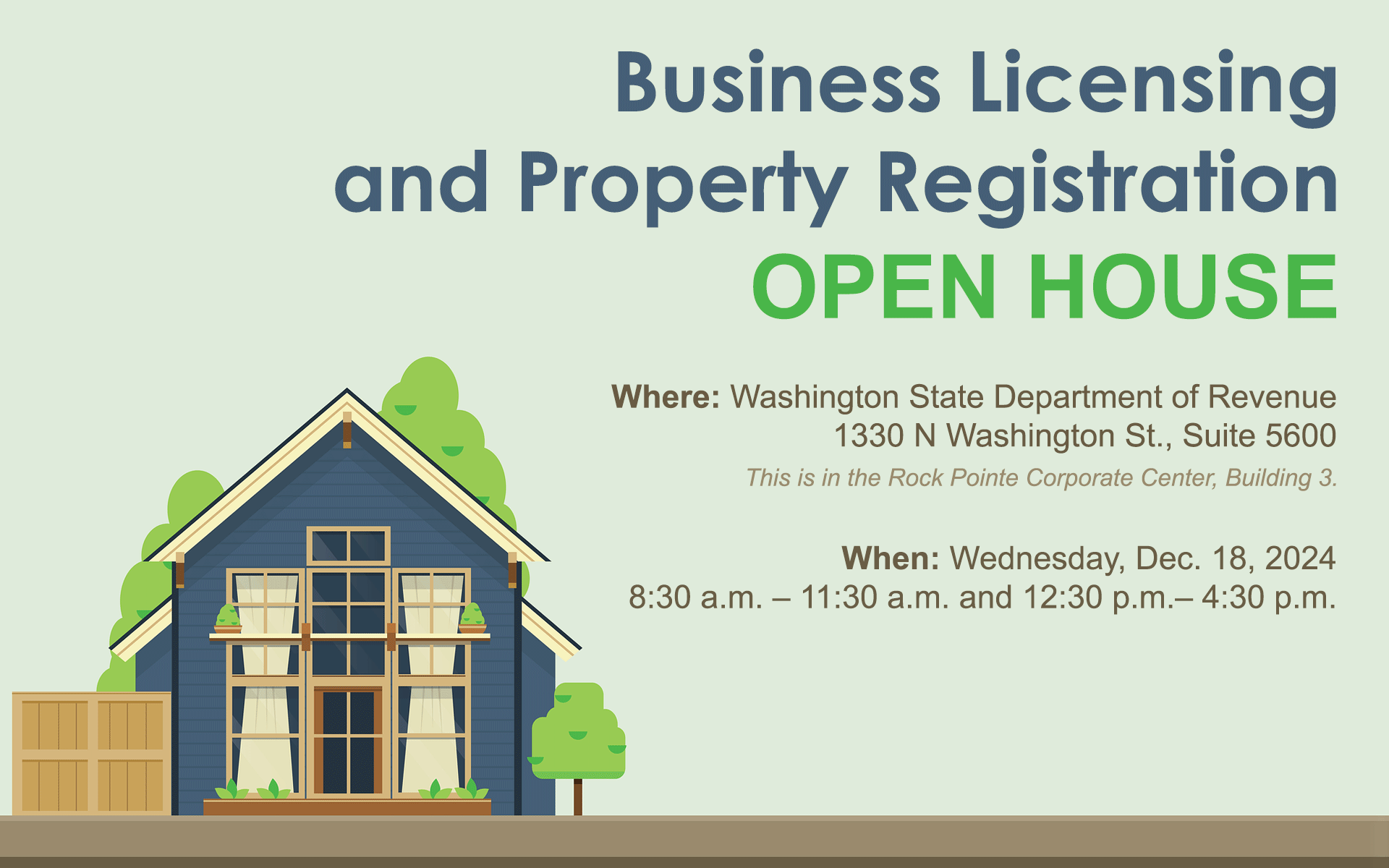 Business Licensing and Property Registration Open House - City of ...