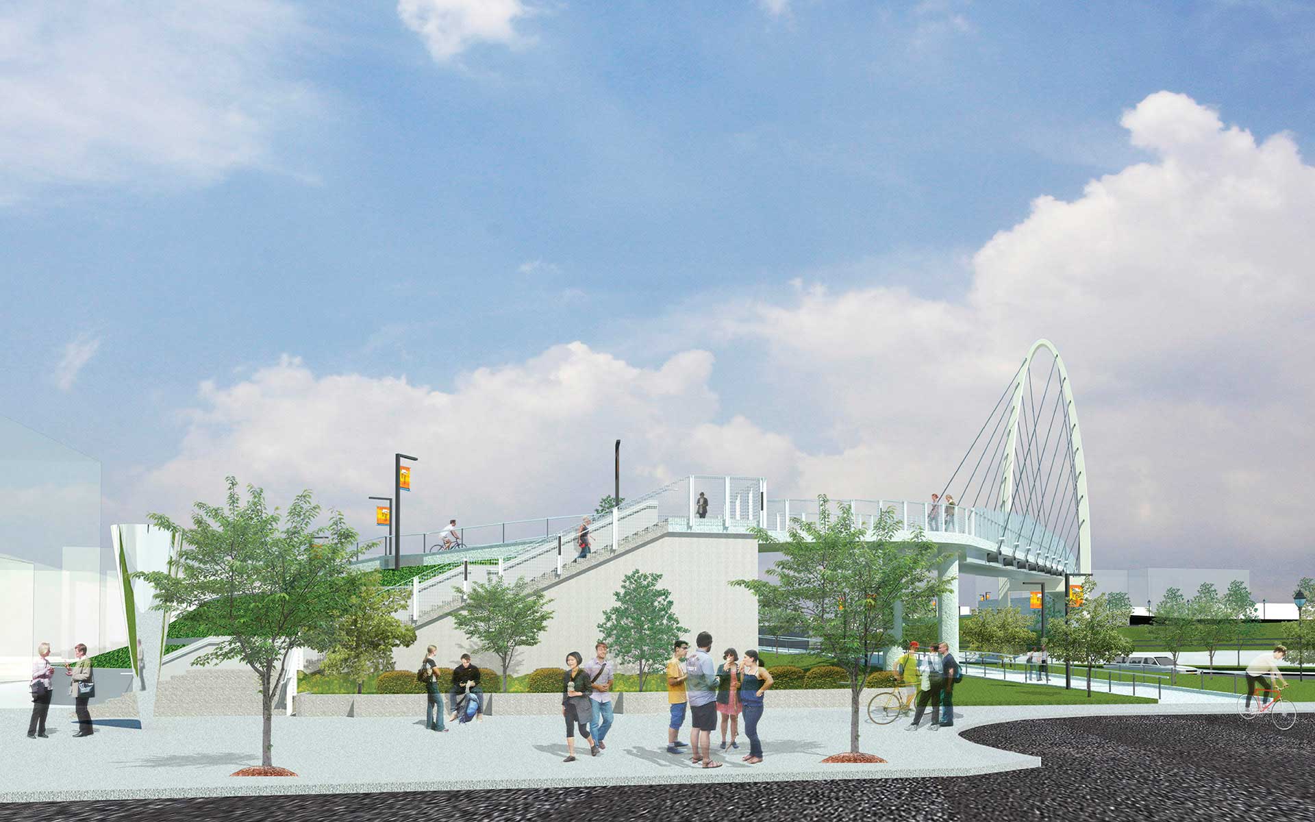 Pedestrian Bridge Named University District Gateway Bridge - City of ...