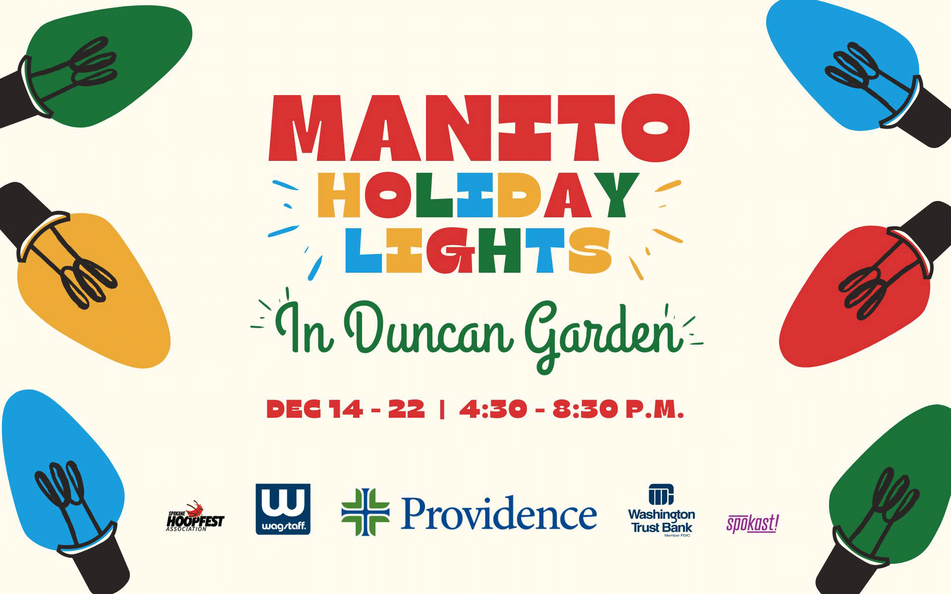 The Manito Holiday Lights Take Over Duncan Garden - City of Spokane ...