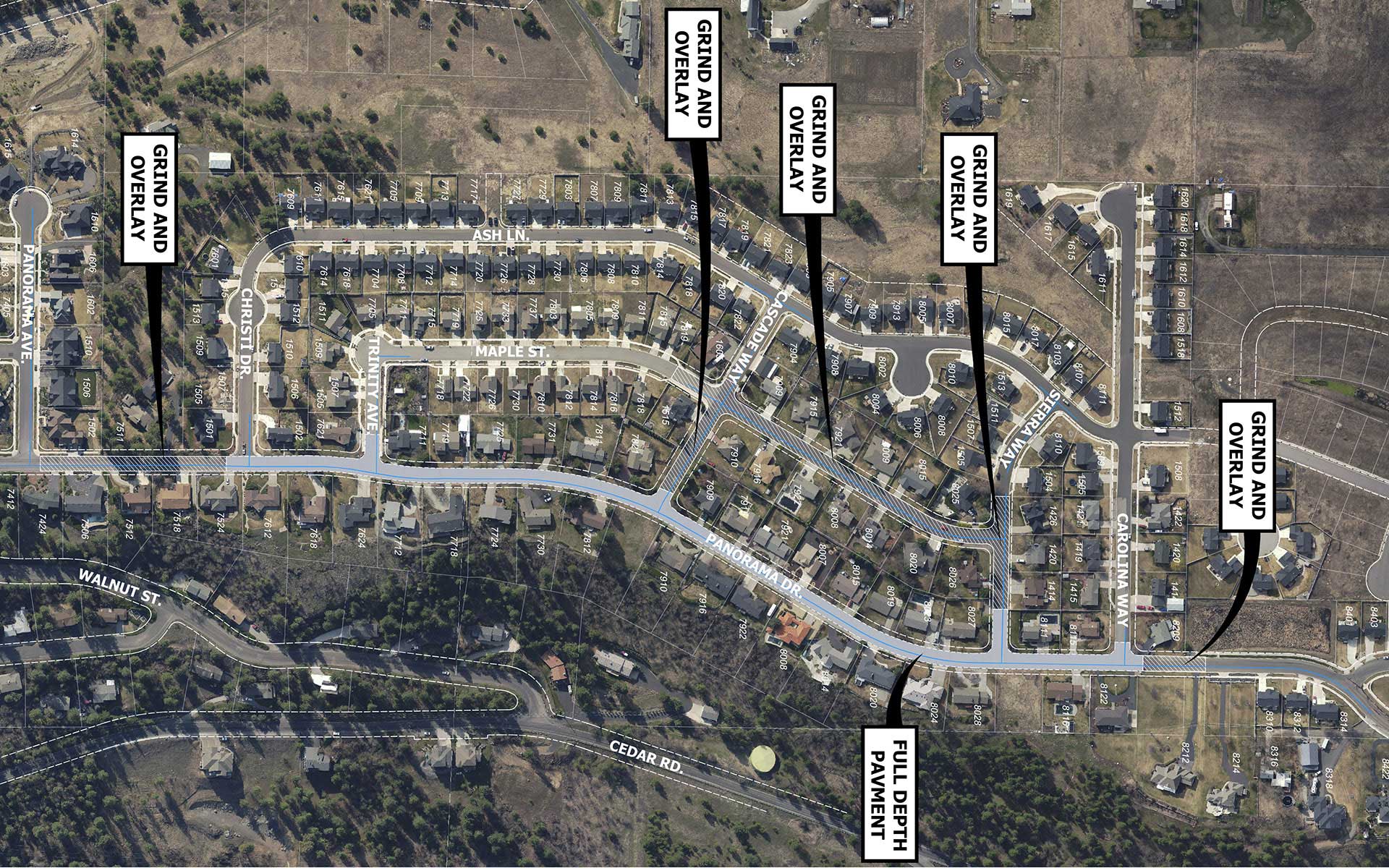 Work on Panorama Drive, Maple Street is set for next year - City of ...