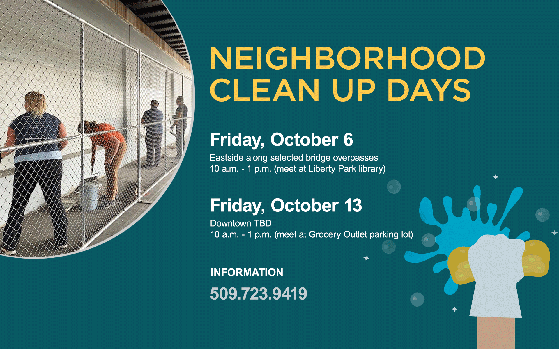 Seeking Community Volunteers for Upcoming Neighborhood Clean Up Days - City of Spokane, Washington