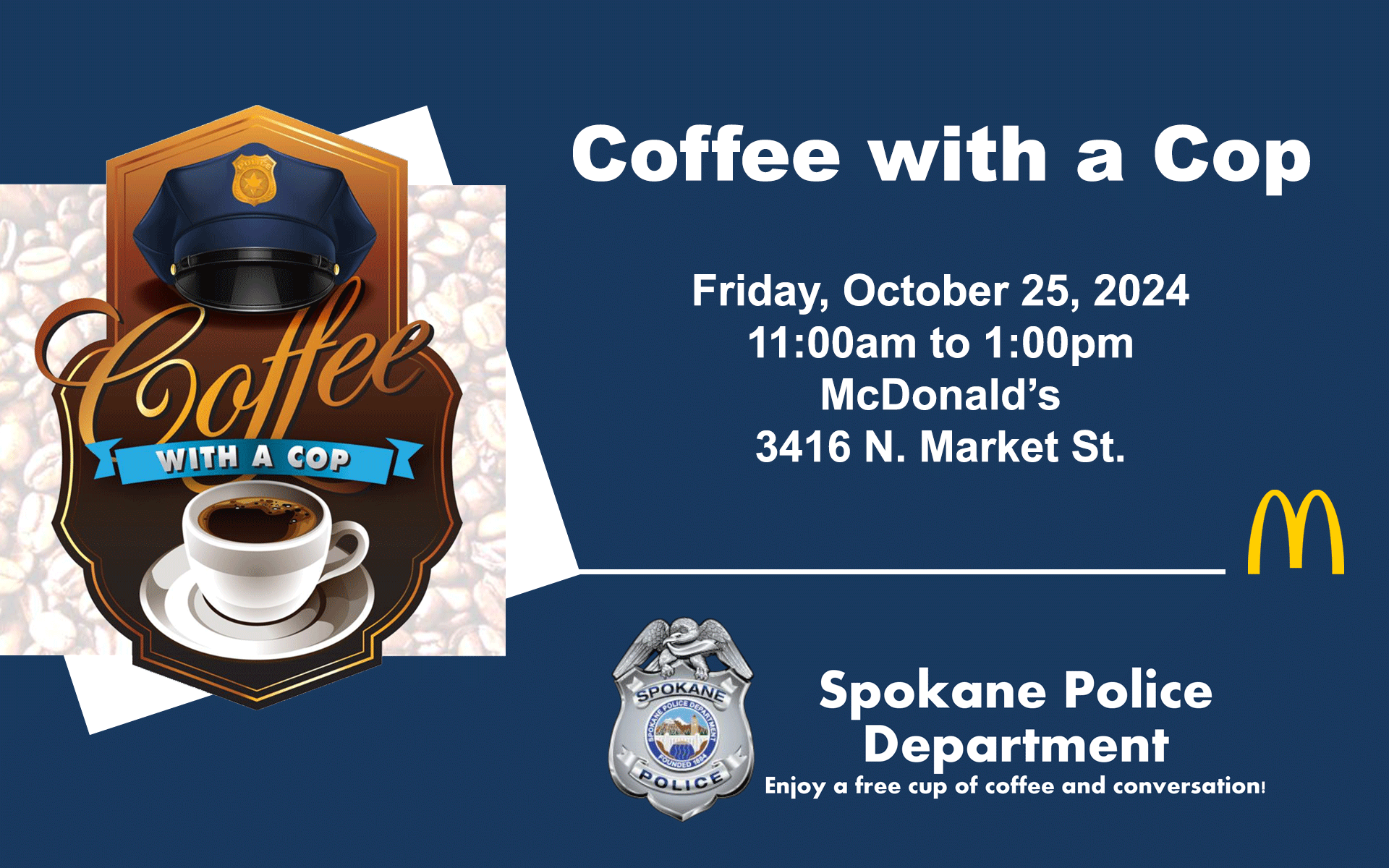 Coffee with a Cop - City of Spokane, Washington