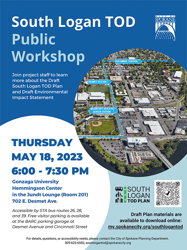 South Logan Transit Oriented Development TOD Project - City of Spokane ...