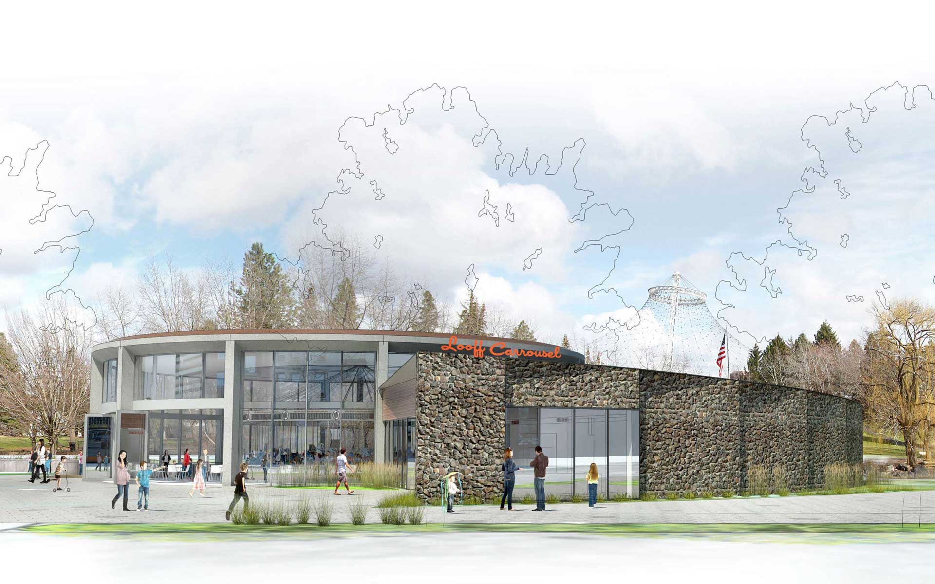 Looff Carrousel Building - City of Spokane, Washington