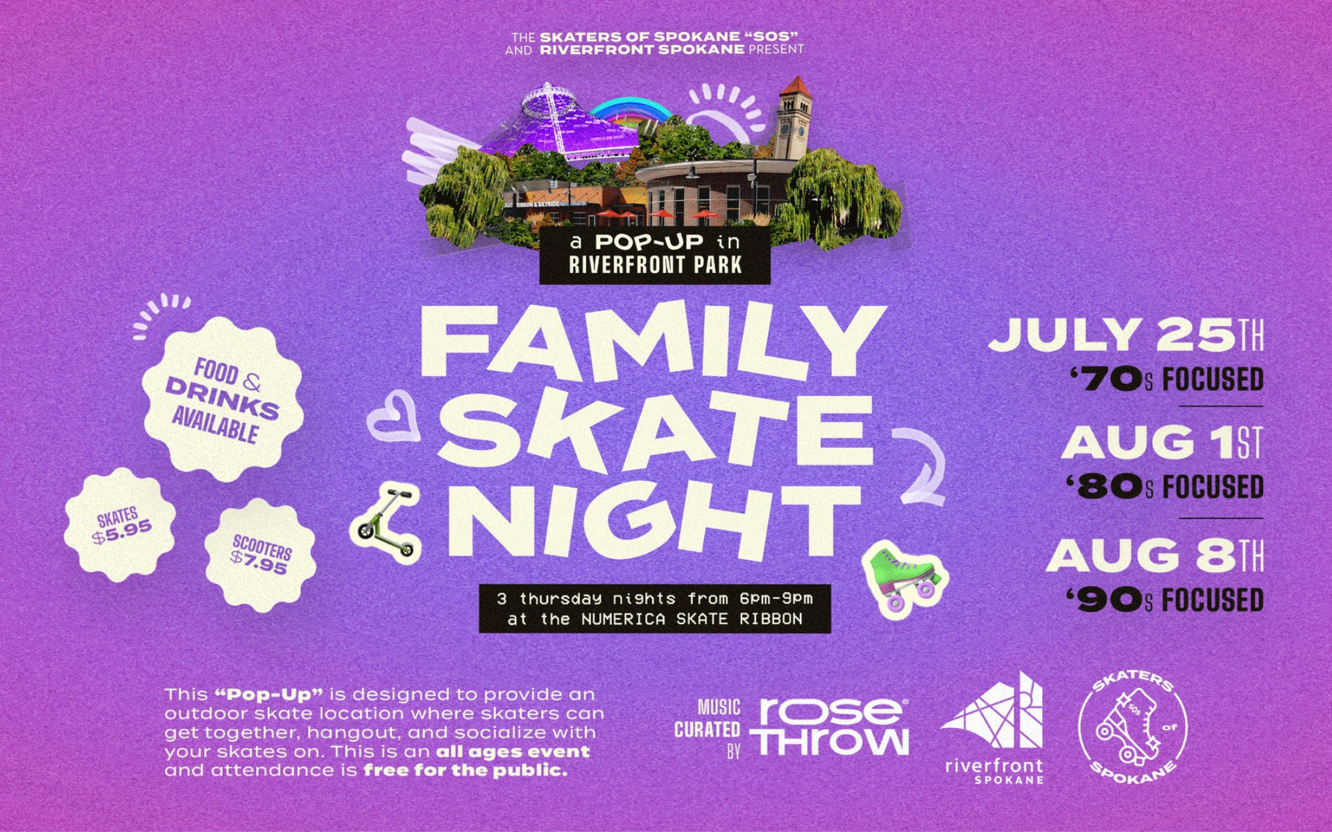 Family Skate Night - City of Spokane, Washington