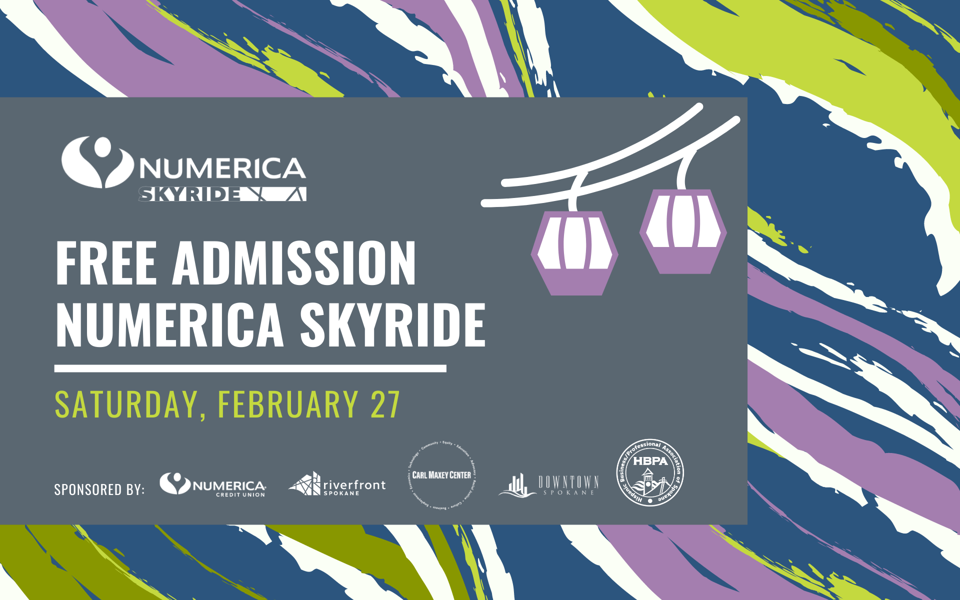 Free Admission to the Numerica SkyRide - City of Spokane, Washington