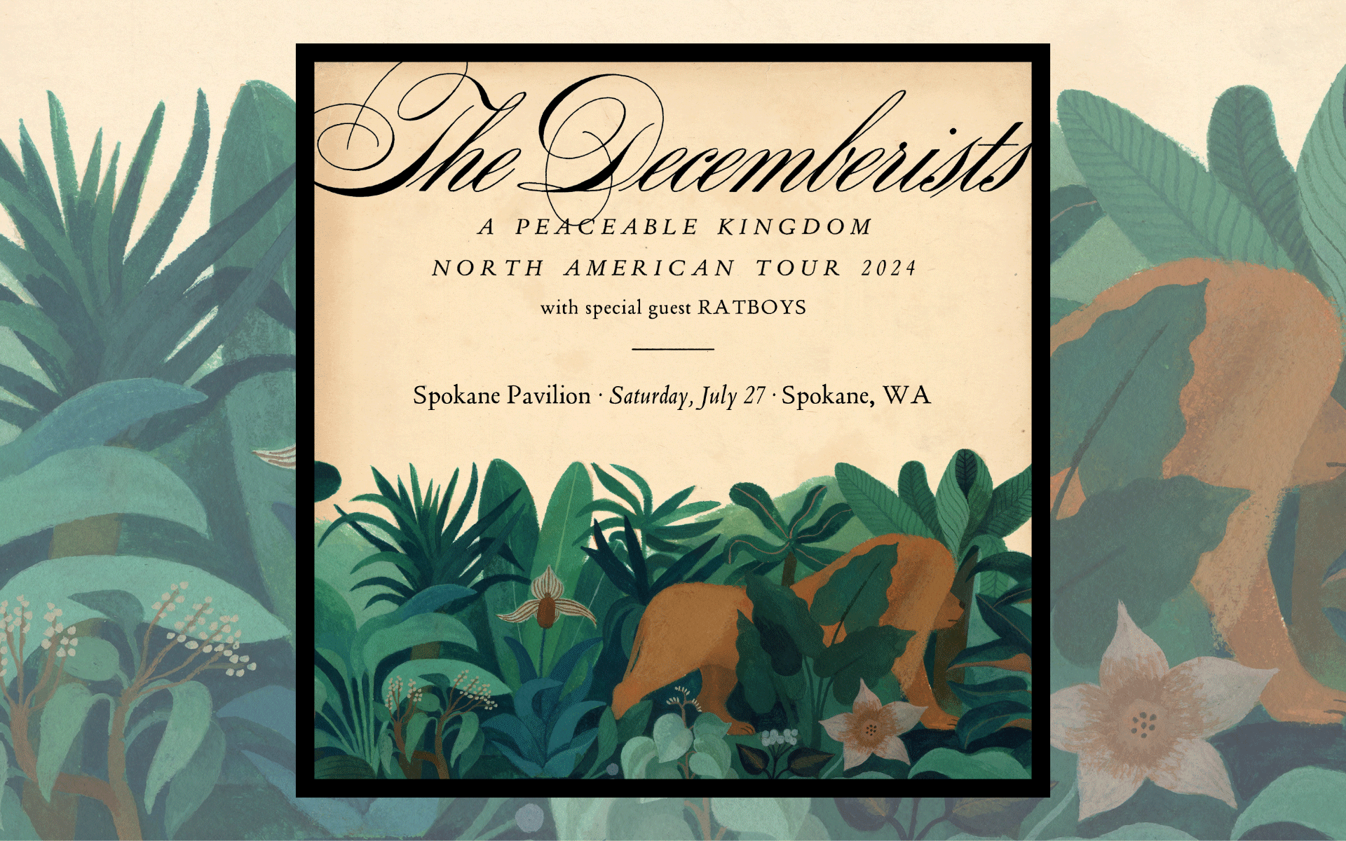 The Decemberists With special guest RATBOYS - City of Spokane, Washington