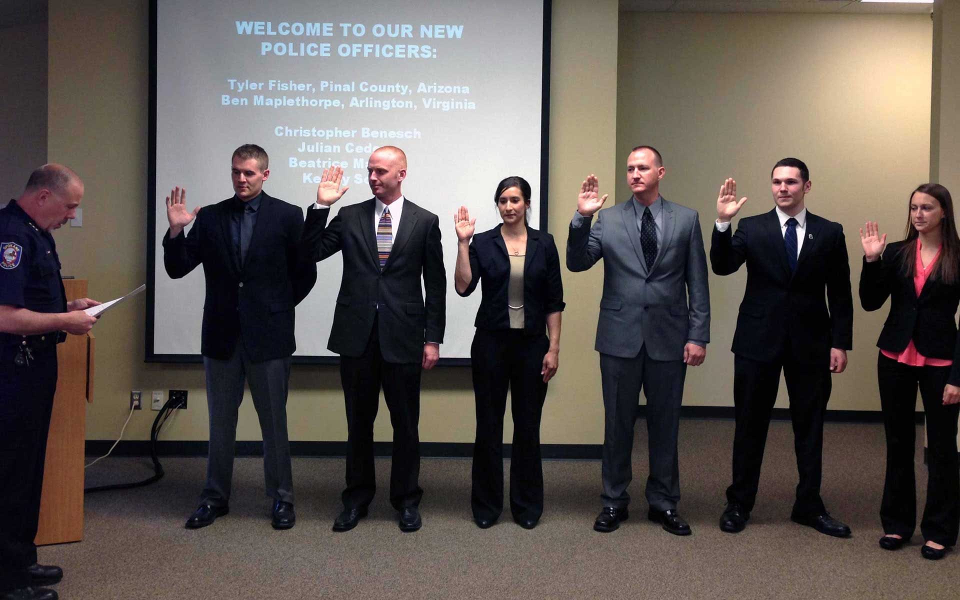 Six New Officers Join the Spokane Police Department - City of Spokane ...