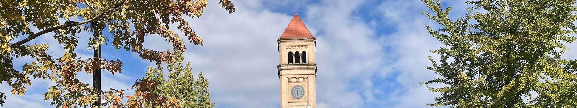 Spokane Almost Leveled Clock Tower - City of Spokane, Washington