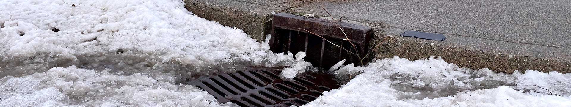 Melting Snow Causing Standing Water - City of Spokane, Washington